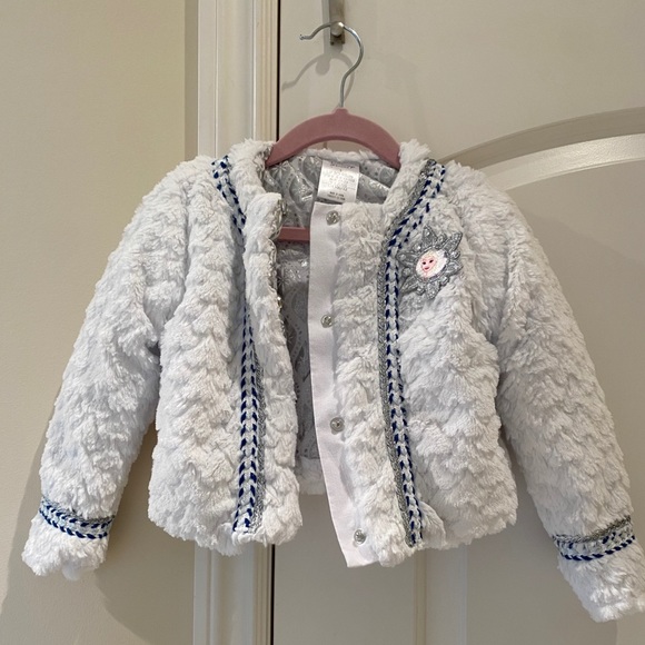 Disney | Jackets & Coats | Toddler Girl Unique Frozen Elsa Jacket 3t ...